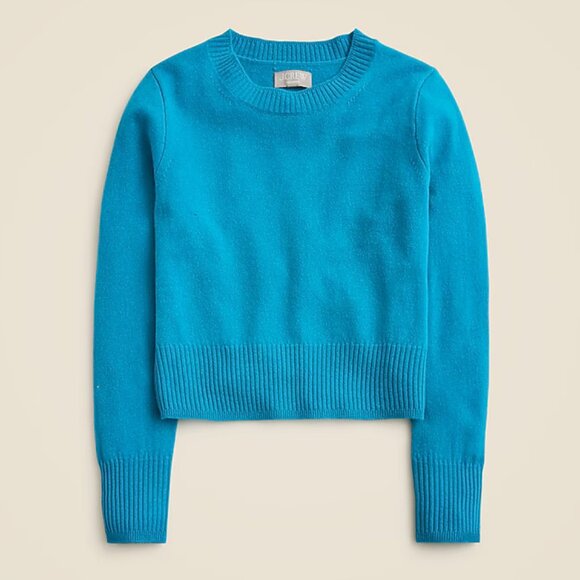 J. Crew | Sweaters | Nwt J Crew Cashmere Shrunken Crewneck Sweater ...